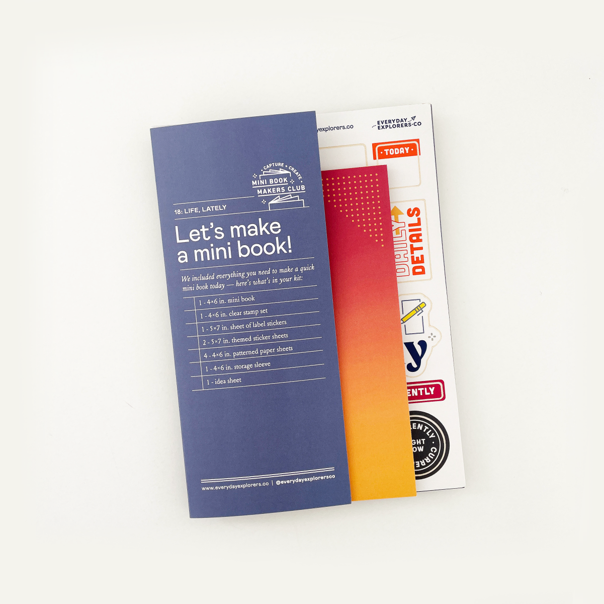 Mini Book Makers Club Kit: Life Lately – Everyday Explorers PH