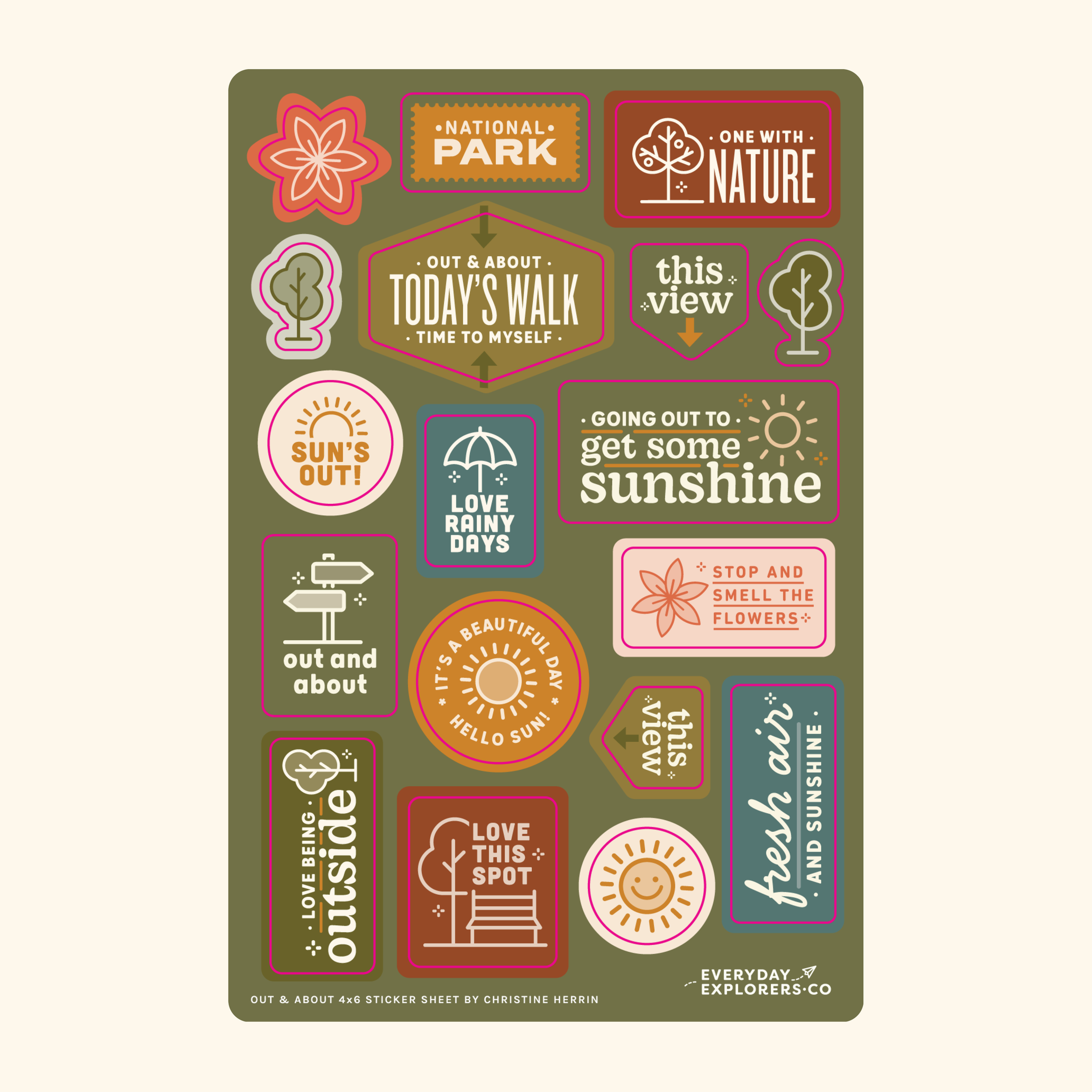 Out and About - 4x6 Sticker Sheet – Everyday Explorers PH