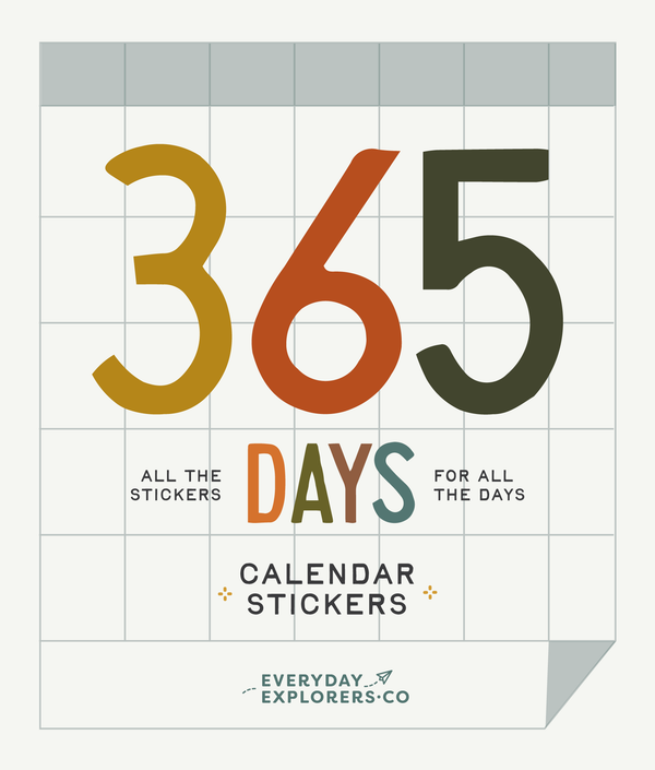 365 Days - Calendar Sticker Book (Neutral Colors) – Everyday Explorers PH